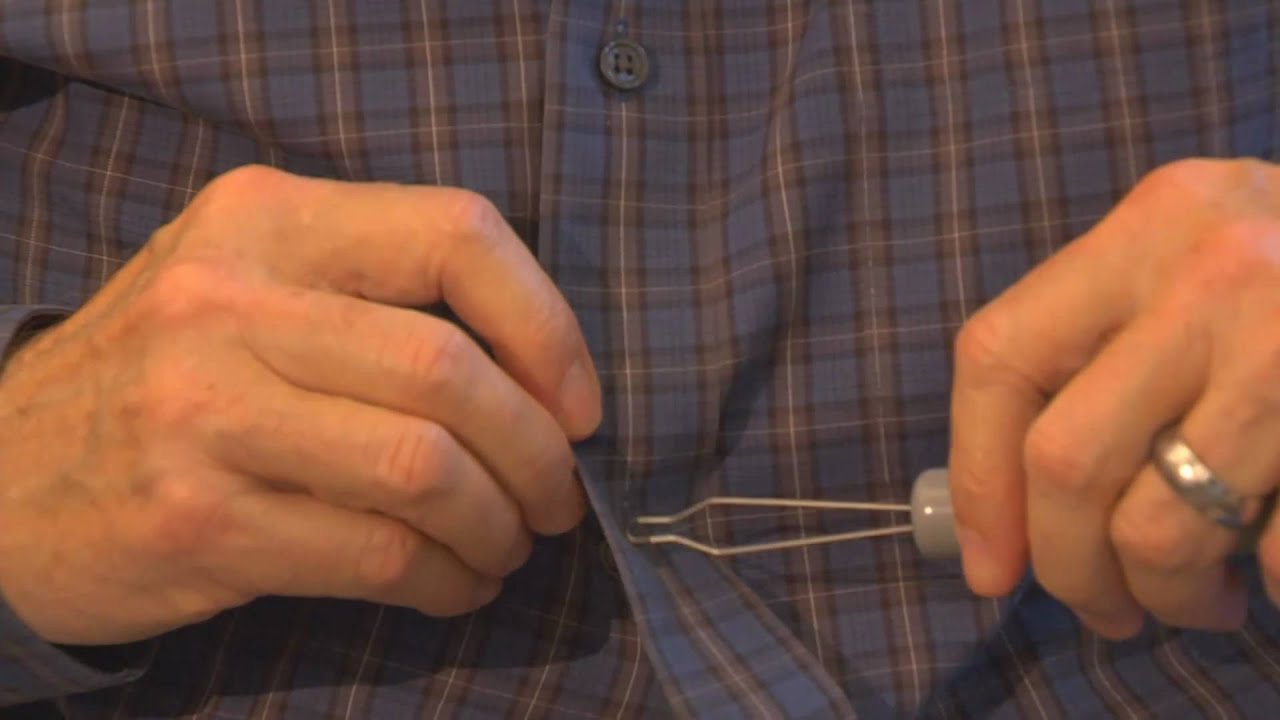 Using a Button Hook Device