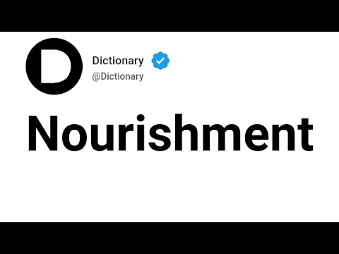 Nourishment Meaning In English