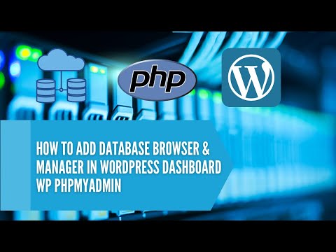 How To Access Phpmyadmin From WordPress admin | phpmyadmin wordpress