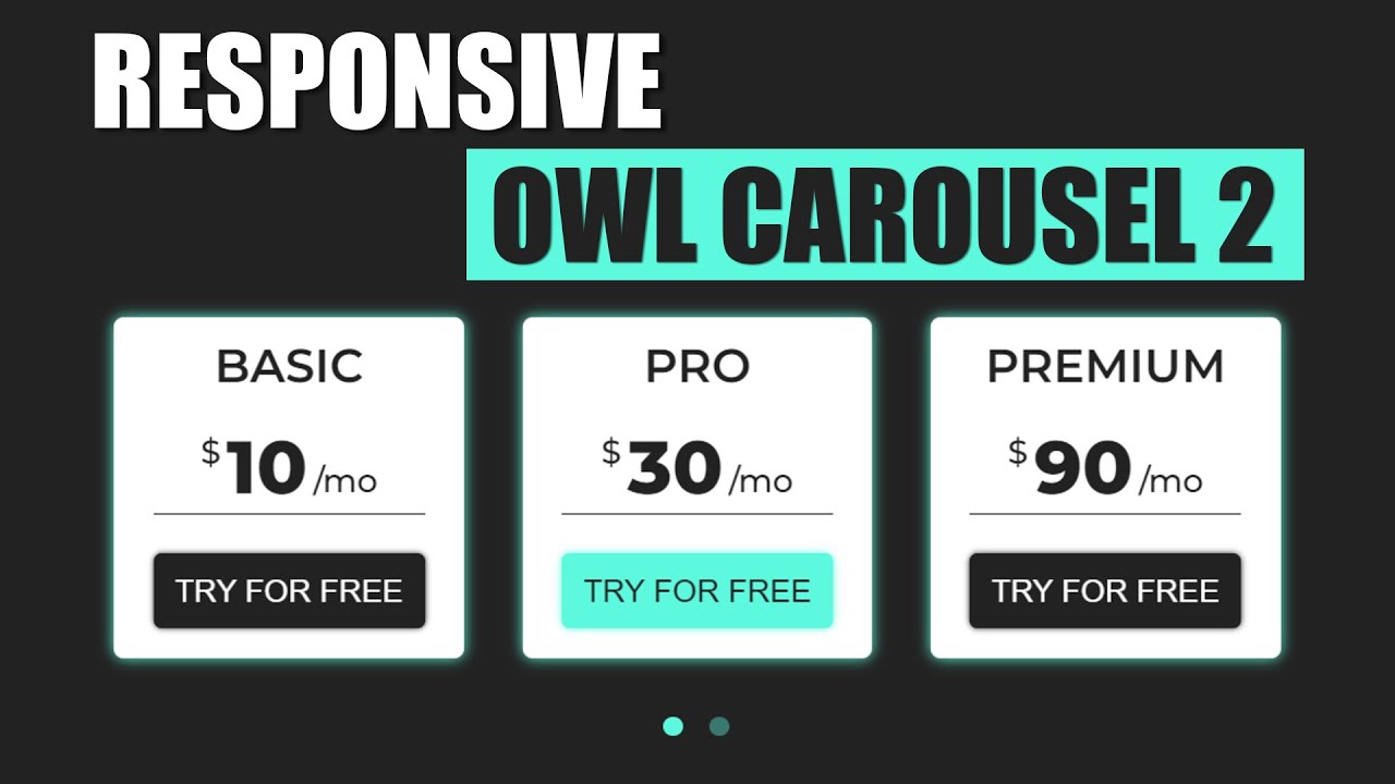 Responsive JS Slider With Owl Carousel 2 Plugin