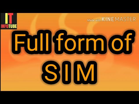 Full form of SIM | what is sim