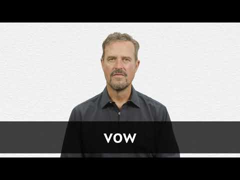 VOW 释义 | 柯林斯英语词典