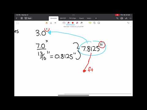 Converting Decimal Feet to Fraction Form and Fraction Feet to Decimal