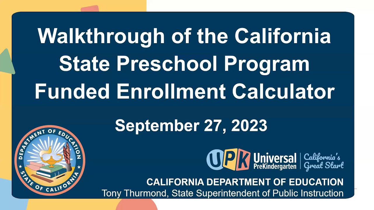 UPK Funded Enrollment Calculator