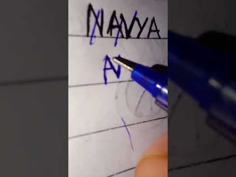 navya name logo // Mansi art gallery βΊοΈ// Comment your name// #viralvideo #shortsvideo #navya