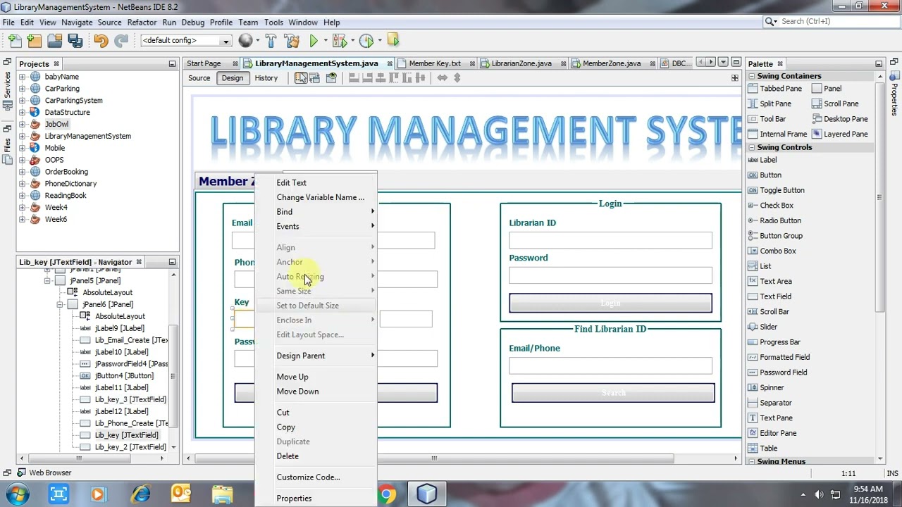Library Management | Video 3 | Java Applets