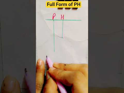 Potential of Hydrogen | PH | Full Form of PH |#shorts #shortsfeed #potential #hydrogen #fullform #yt