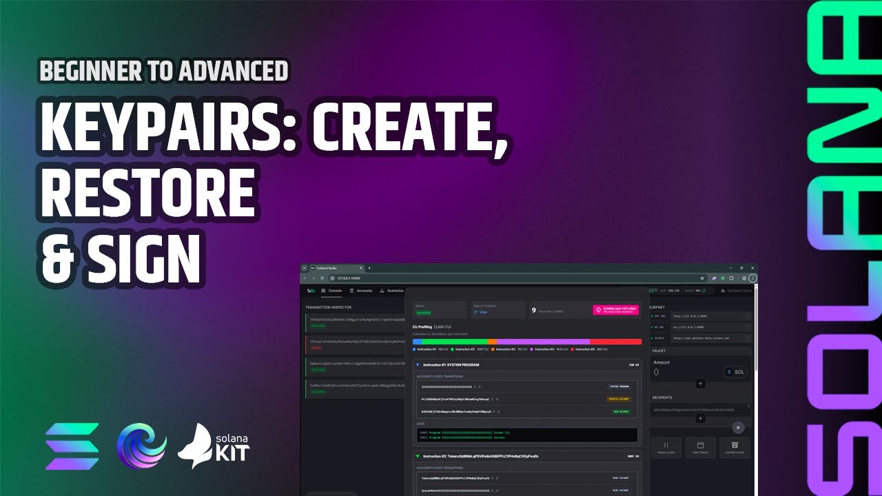 Solana Keypairs & Signers Explained: Wallets in Solana Kit  | Beginner To Advanced Part 3 (2026)