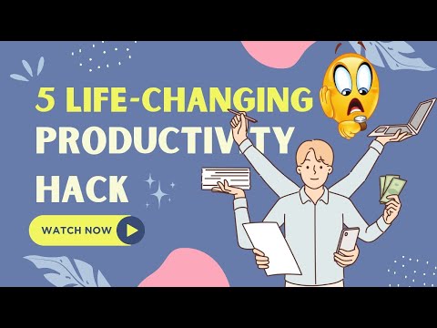 5 Productivity Hacks || Productivity Tips and Tricks Hindi Video
