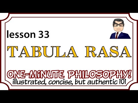 TABULA RASA (L33) We have no innates. Locke, empiricism, common sense, social contract, revolution