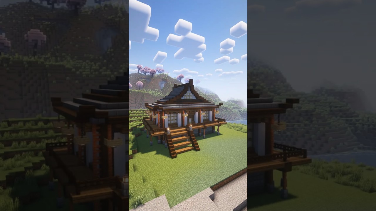 Minecraft Japanese House Tutorial 🏯 #shorts #minecraft  #minecraftbuilding