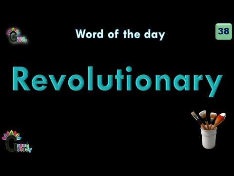 Revolutionary | Word of the day 38 | English Words Of The Day | Words | Word Meaning In Urdu