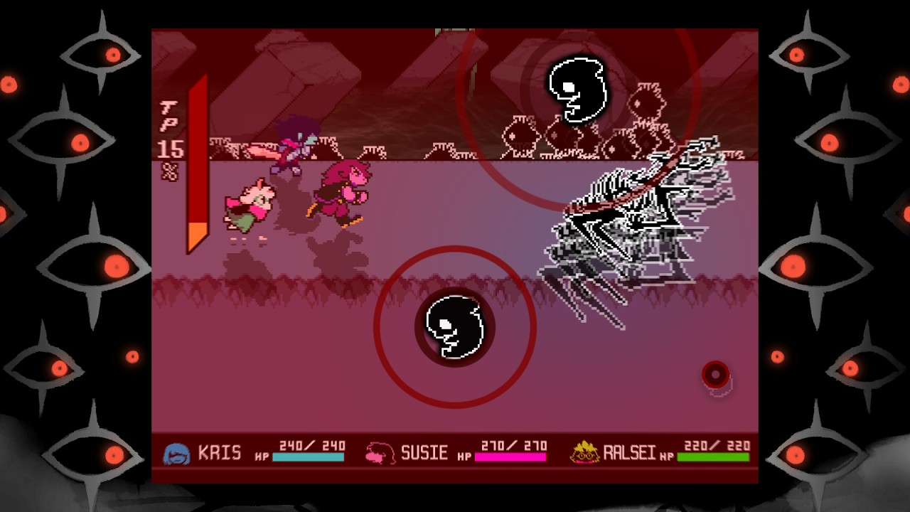 Deltarune Chapter5 Roaring knight chase scene