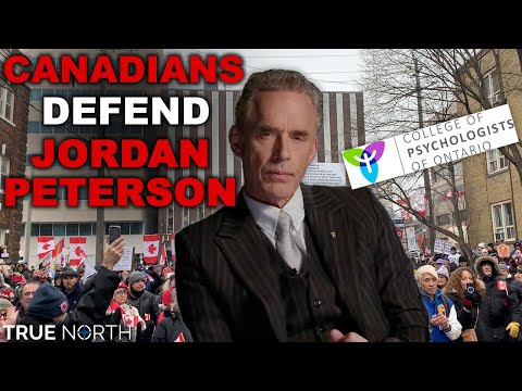 Protest in support of Dr. Jordan Peterson at the College of ...
