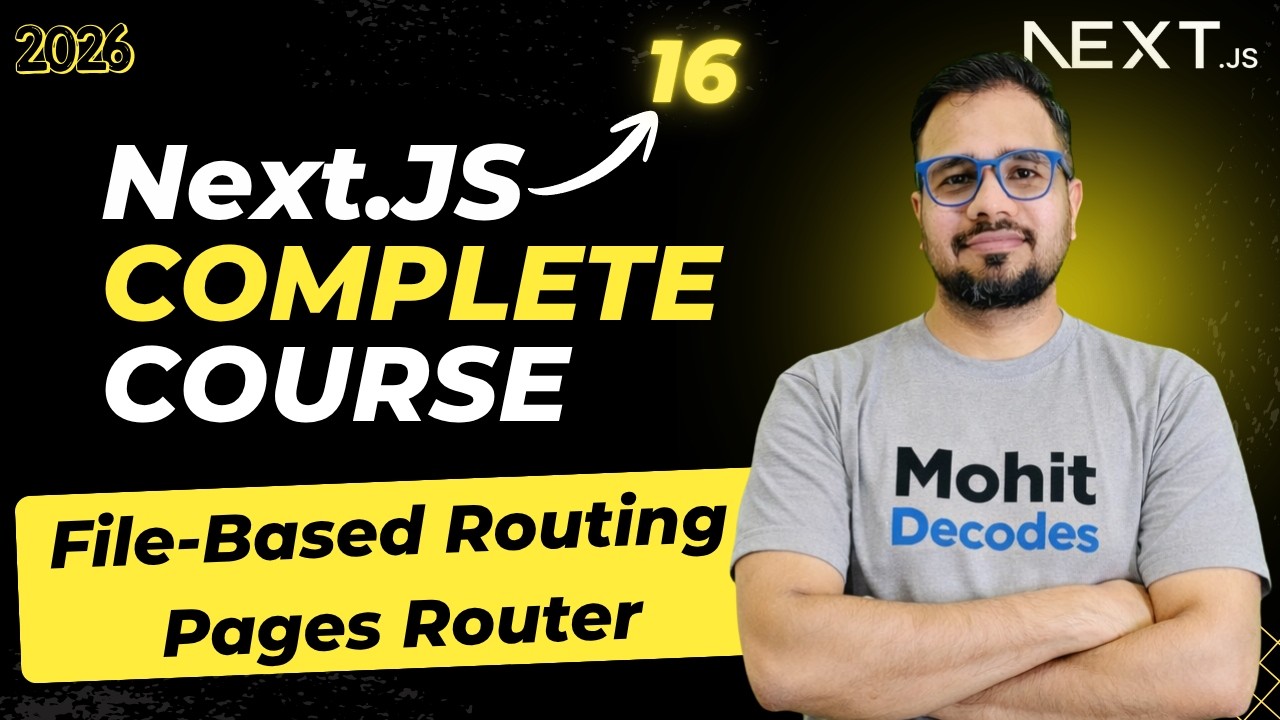 NextJS Tutorial #43 - File-based Routing in Next.js Pages Router