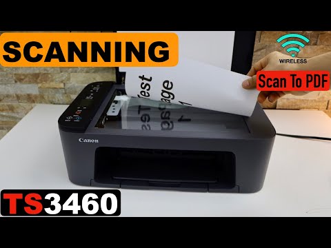 Canon Pixma TS3460 Scan To PDF