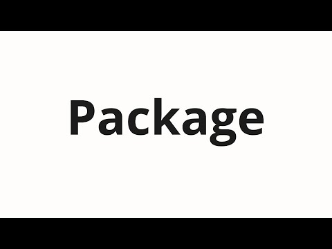 How to pronounce Package