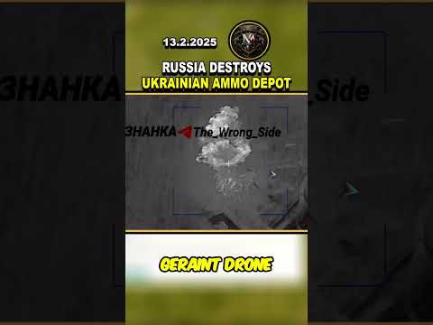 ๐ฅ SHOCKING FOOTAGE! RUSSIA DESTROYS UKRAINIAN AMMO DEPOT #russia #ukraine #trending #viral