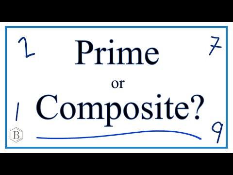 How to Tell if a Number is Prime or Composite