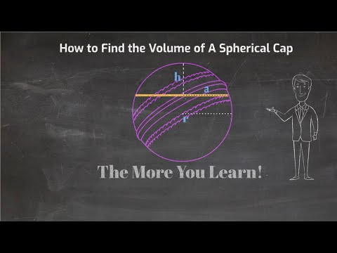 How to Find the Volume of a Spherical Cap