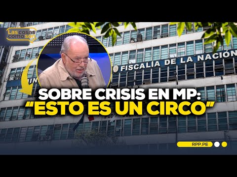 Conflicto en Ministerio Público: "Esto es un circo", afirma García Belaunde #LASCOSASRPP