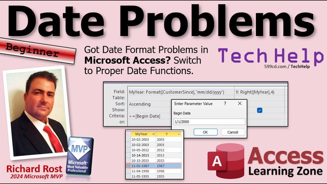 Got Date Format Problems in Microsoft Access? Switch to Proper Date Functions.