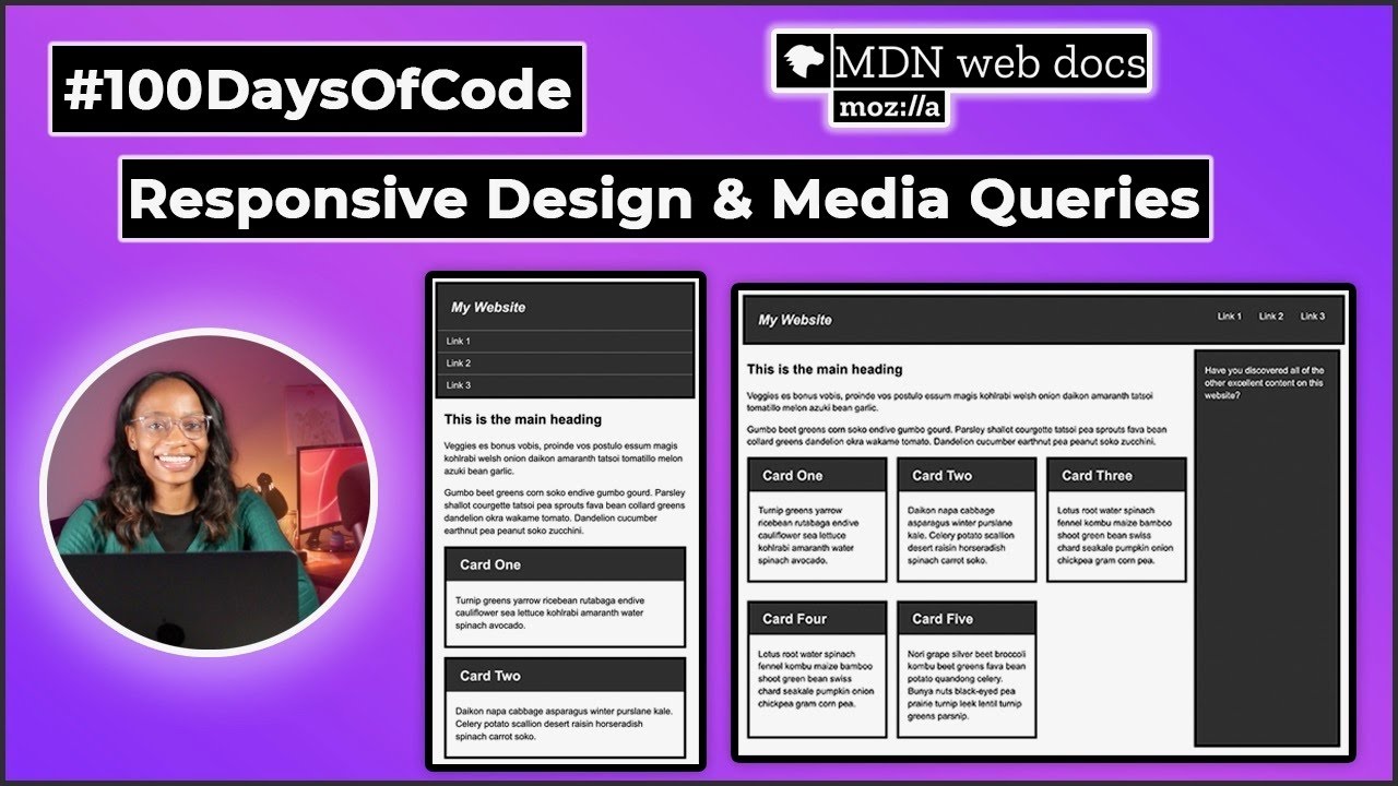 CSS Layout Review | Responsive Design on MDN | #100DaysOfCode