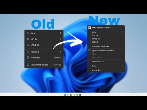 Get the old context menu in Windows 11