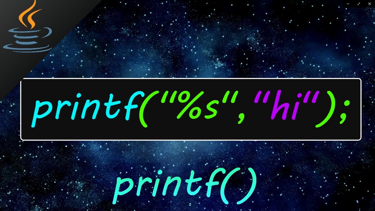 Java printf 🖨️
