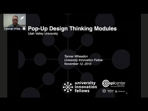 Tanner Wheadon - Pop up design thinking modules @ Utah Valley University