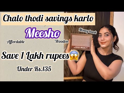 Kuch hi dino m 1 Lakh Rs. 😱| Sabse sasta money saver bank♥️ under rs 135 #meesho #finds #viral #yt