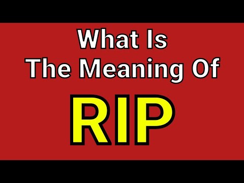 Meaning Of RIP | RIP | English Vocabulary | Most Common Words in English