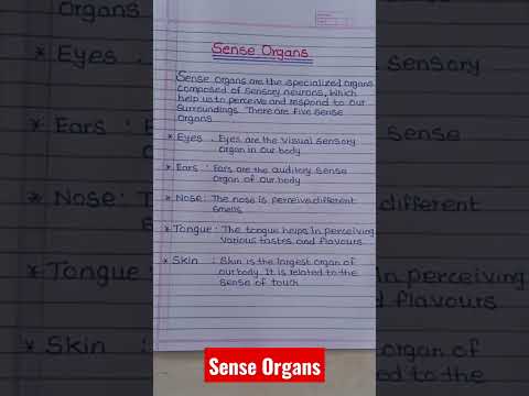 Sense Organs ll Sense Organs and there use.