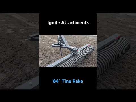 Ignite Attachments 84" Tine Rake for Tractors. #tractorattachments