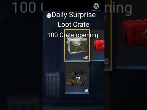 Daily Surprise Loot 100 Crate Opening #Short Video