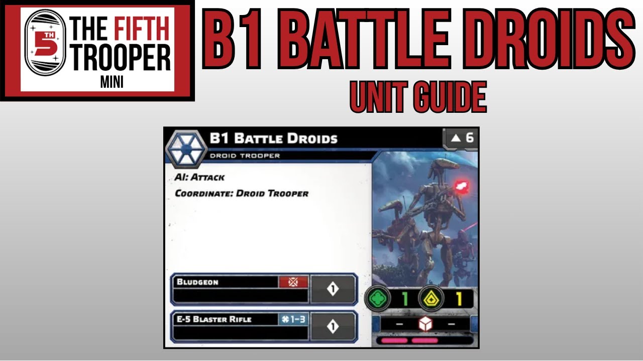 Star Wars Legion | TFT Mini - B1 Battle Droids (Unit Guide)