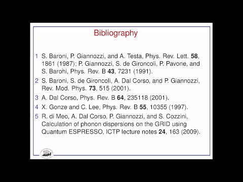 Density functional perturbation theory (DFPT)