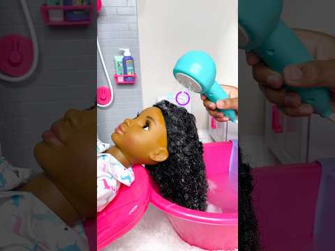 Healthy Roots Doll Hair Wash Routines. How To Care And Style Dolls Hair. #shorts #babydolls #dolls