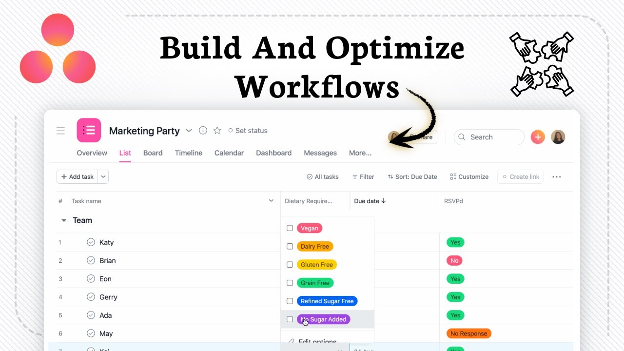Build and Optimize Workflows in Asana (Getting Started Tips)