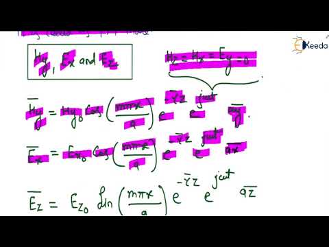 Transverse Magnetic Mode(TM) Mode in Parallel Plane Waveguide Video ...