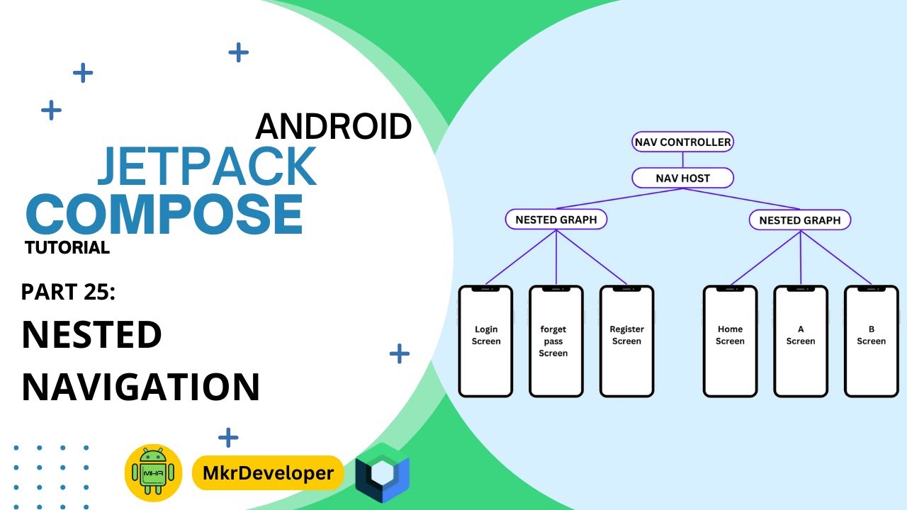 25 - Nested NAVIGATION - Android Jetpack Compose