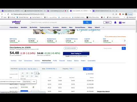 How to extract and use data from Yahoo Finance?