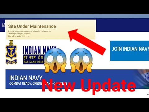 Indian Navy Website New Update | Good News !!