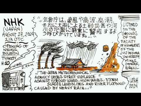 Carlos’ Shortwave Art, recording of NHK, and Radiofax Images (August 27, 2024) | The SWLing Post