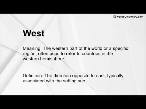 West Meaning