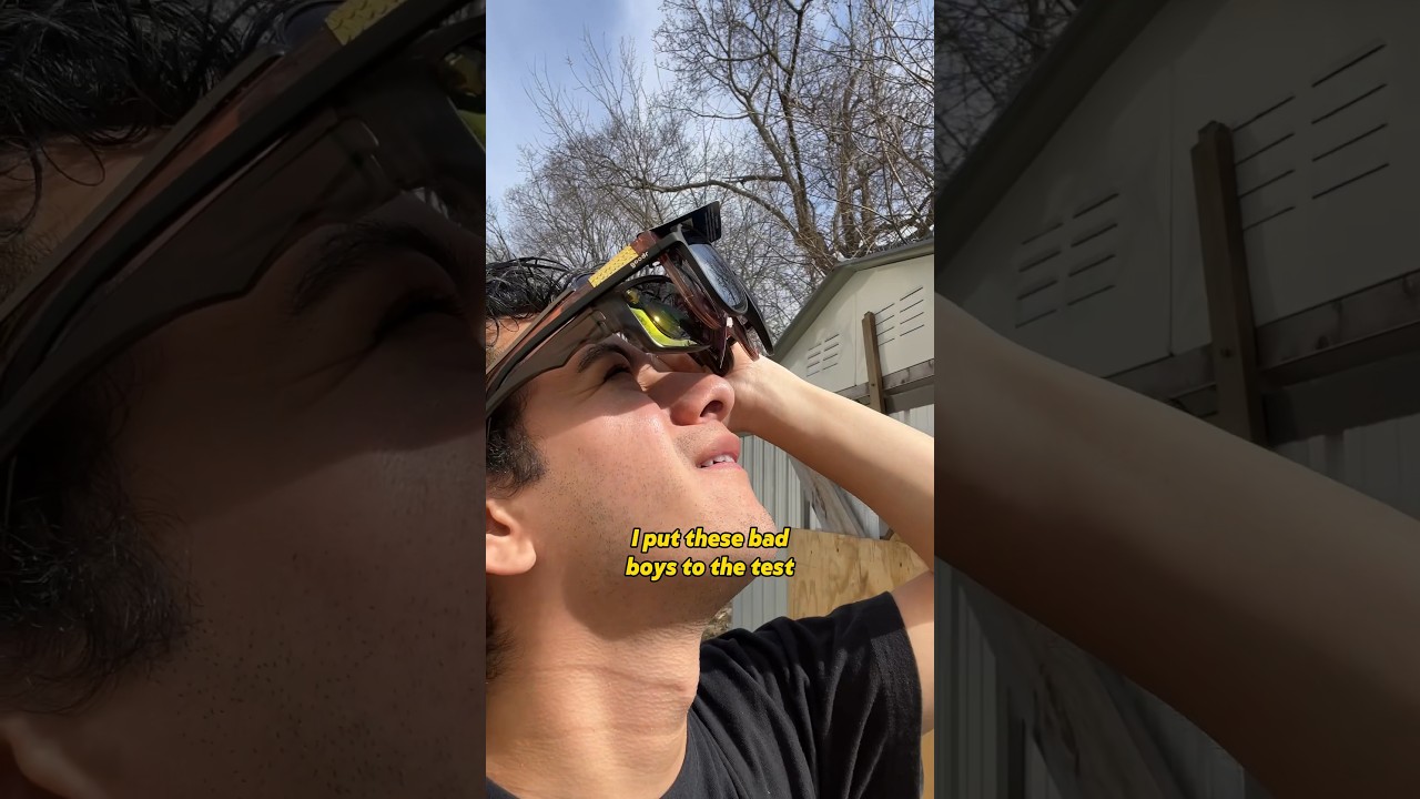 Homemade eclipse glasses…