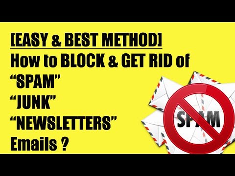 How to Get Rid of Spam Junk Newsletters Emails [HINDI-URDU] Tutorial