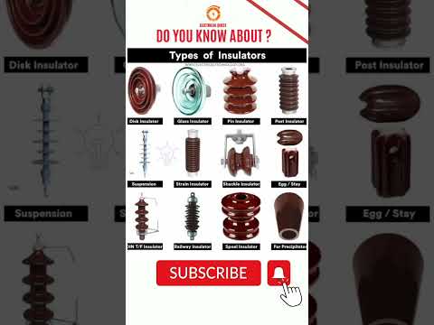 Types of Insulators #shorts #ytshorts #diagram #electricalquest