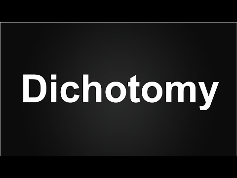 Dichotomy Meaning in Urdu, How to Dichotomy in English, Dichotomy Meaning in Hindi