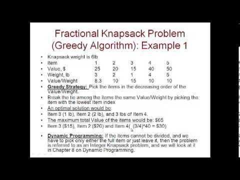 Fractional Knapsack Problem